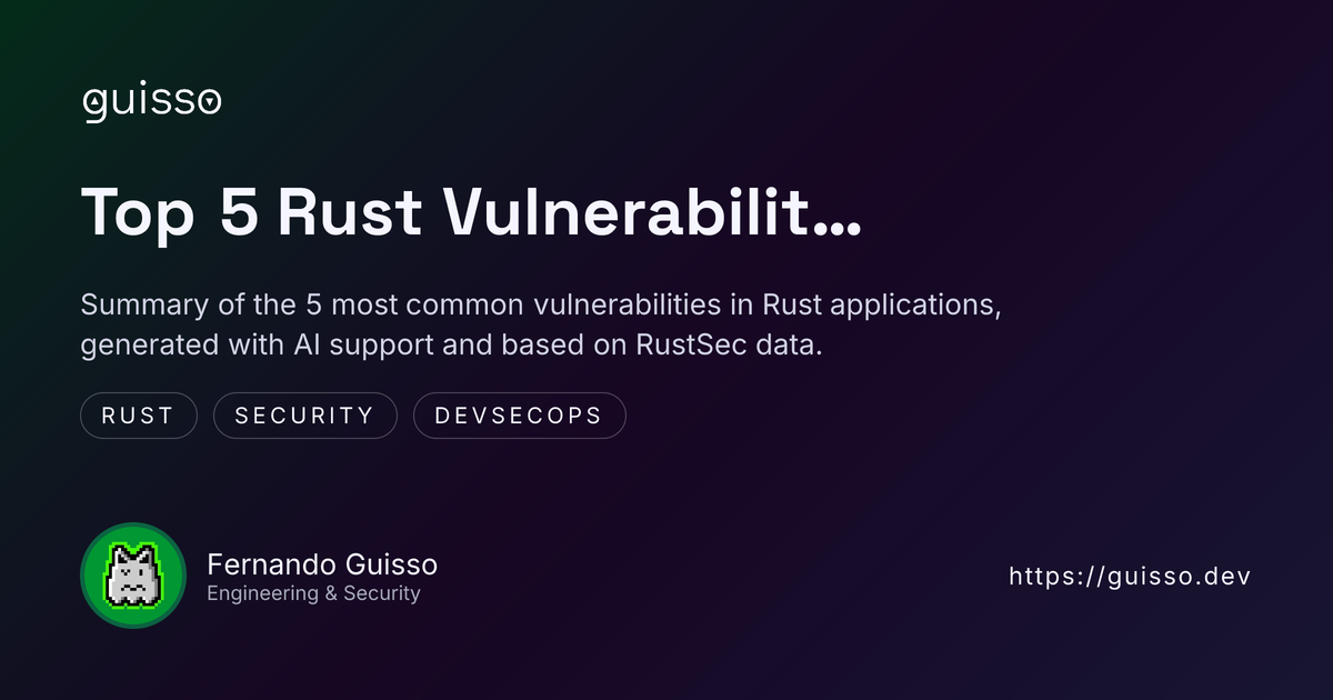 Top 5 Rust Vulnerabilities Created with AI